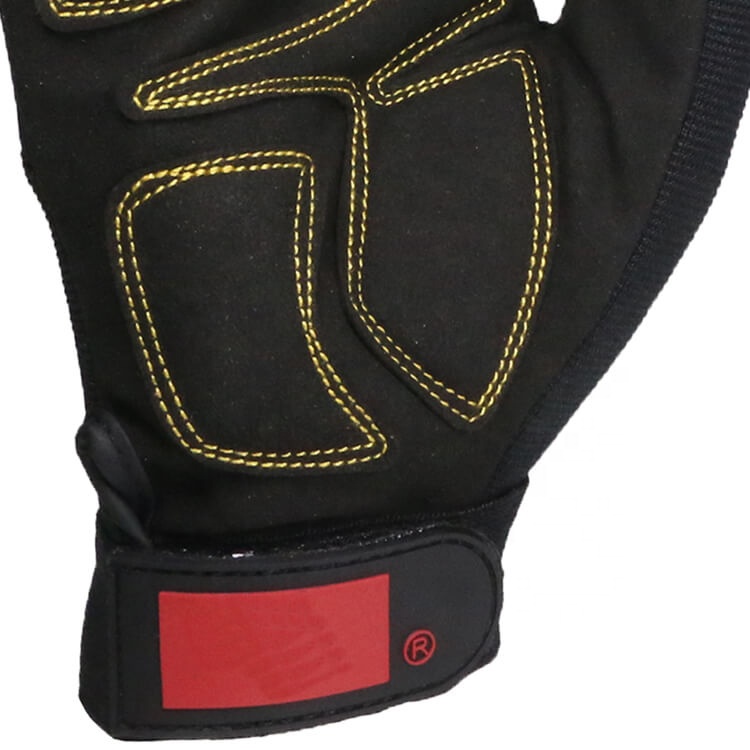 Anti vibration fingerless design mechanic work gloves