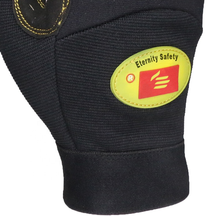 Anti vibration fingerless design mechanic work gloves