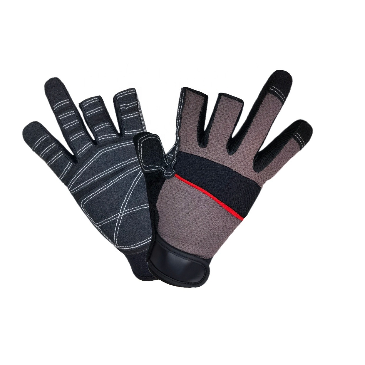 Fingerless mechanics gloves safety work gloves