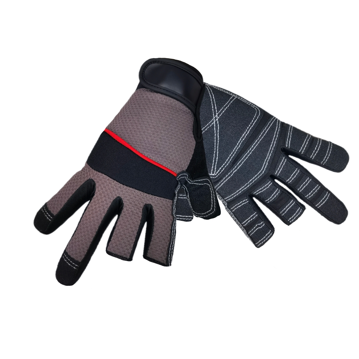 Fingerless mechanics gloves safety work gloves